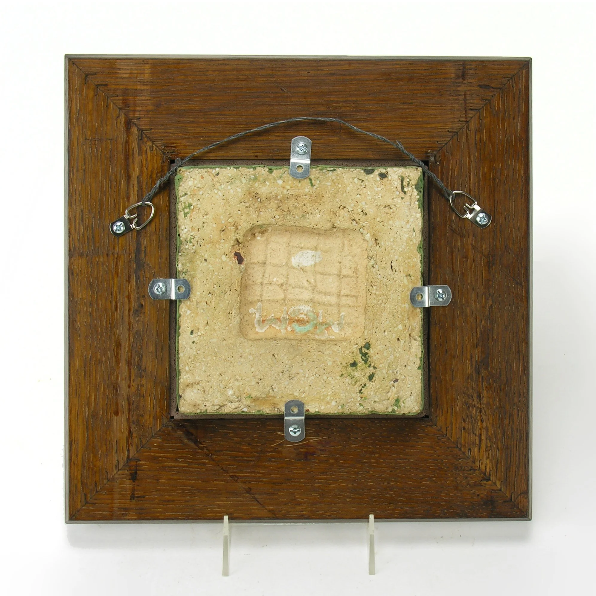 Grueby Pottery & Tile pine tree tile — JMW Gallery