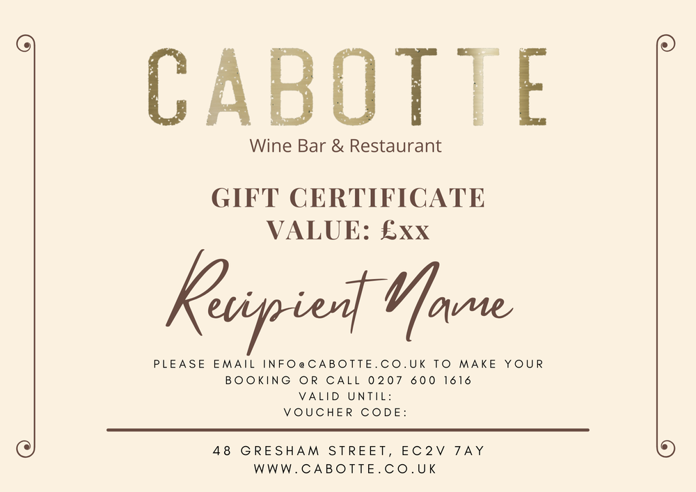 Cabotte | French Restaurant & Wine Bar in Bank London