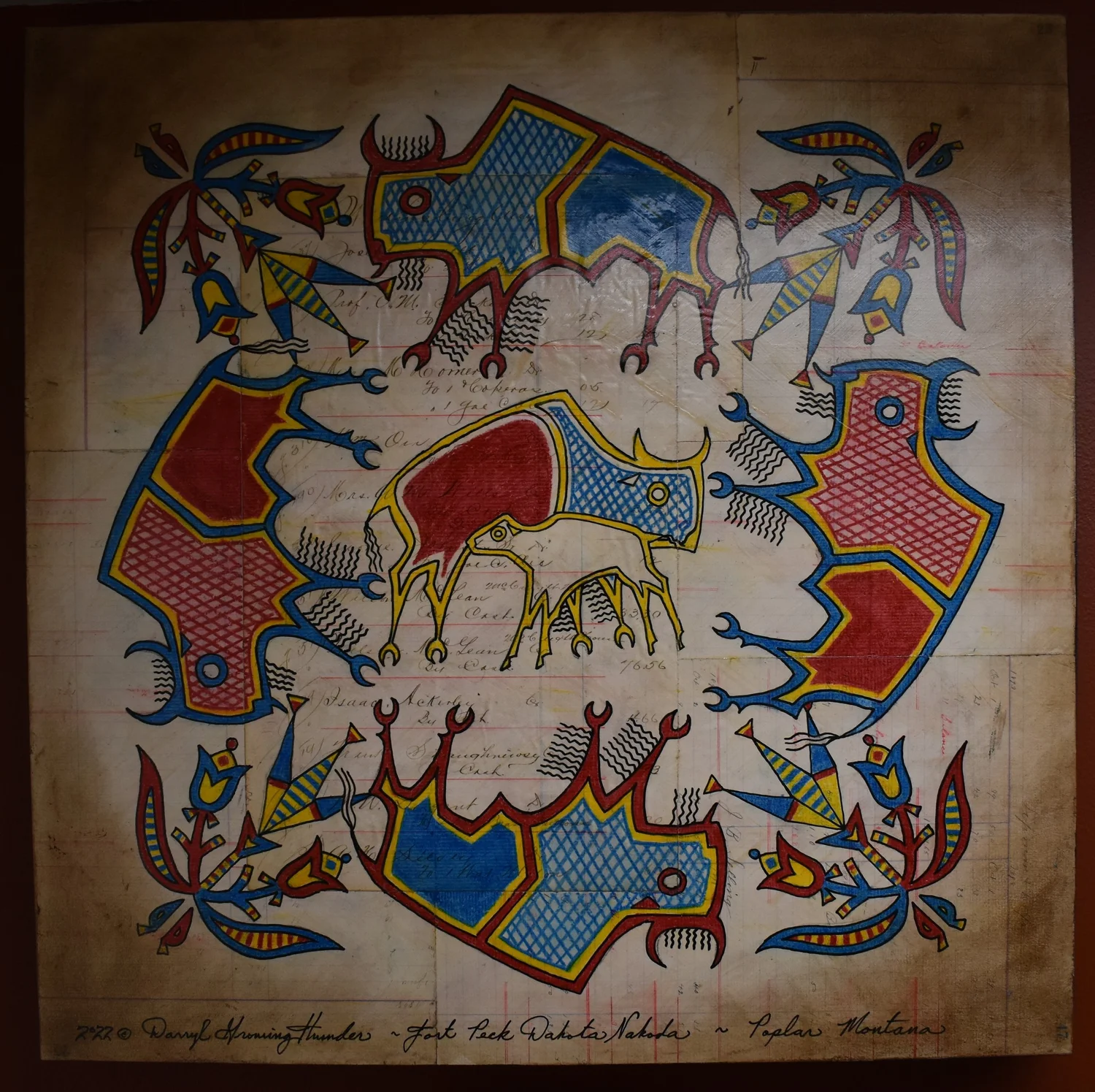 Ledger Art by Darryl GrowingThunder — The Yellowstone County Museum