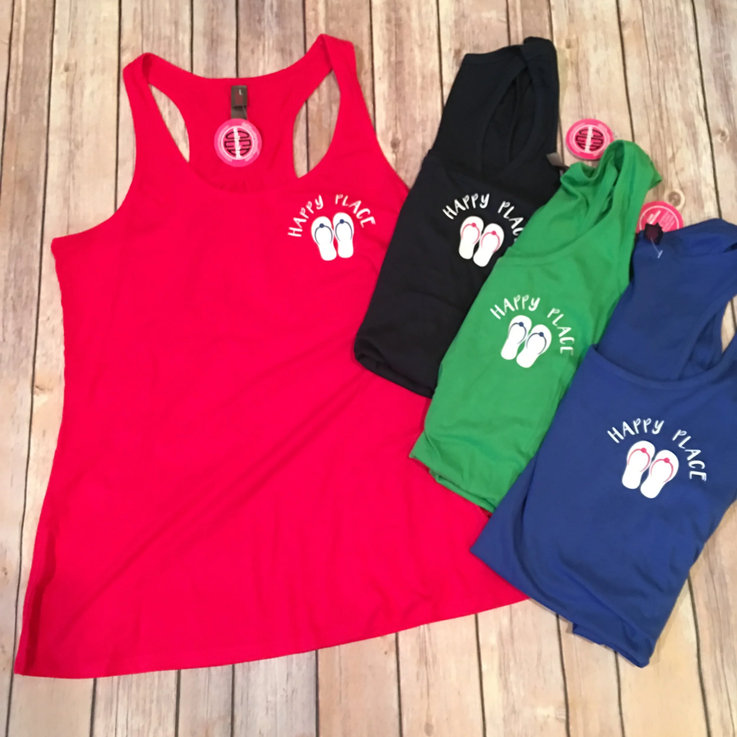 Tanks- Racer back — "where customization has a whole new meaning"