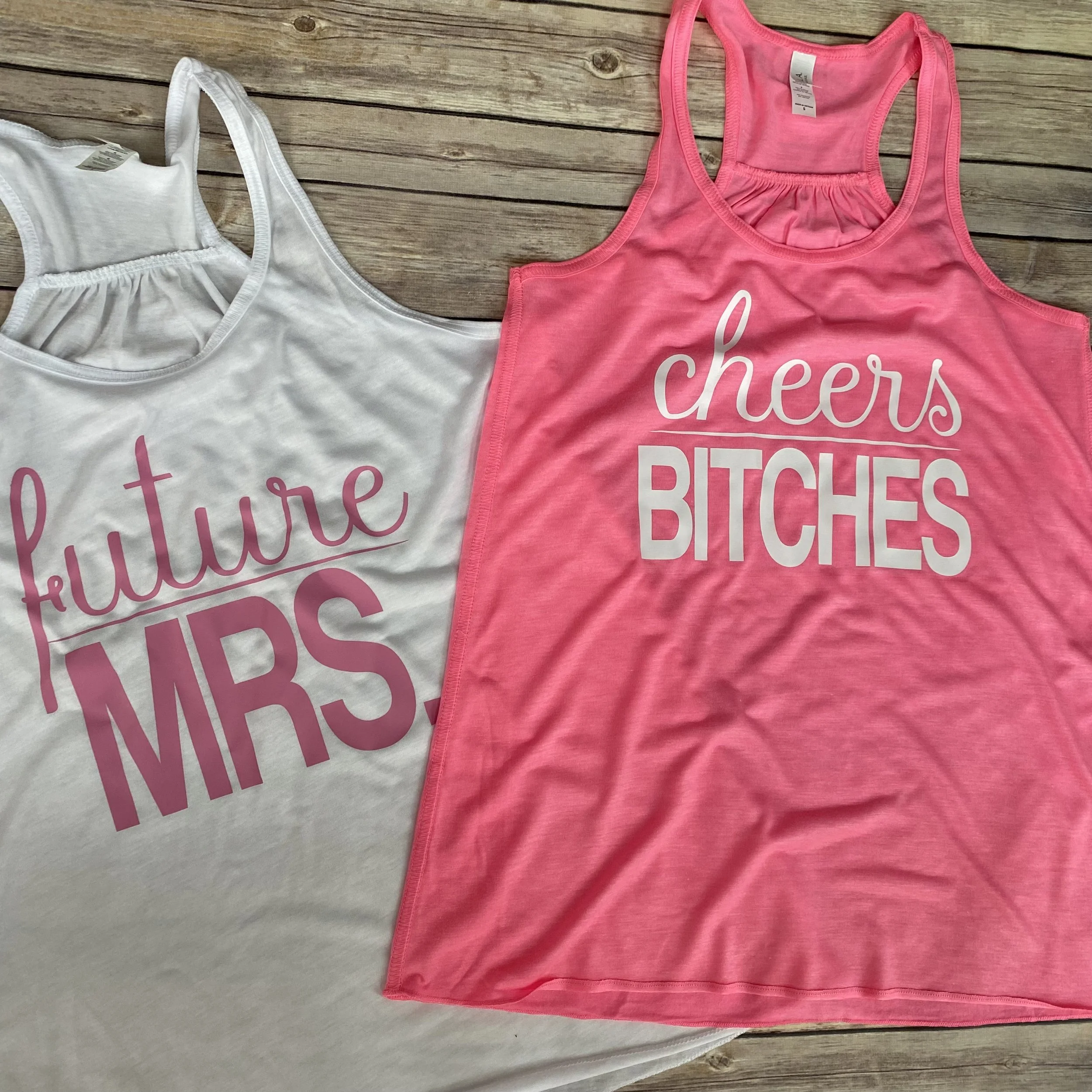 Tanks- Racer back — "where customization has a whole new meaning"