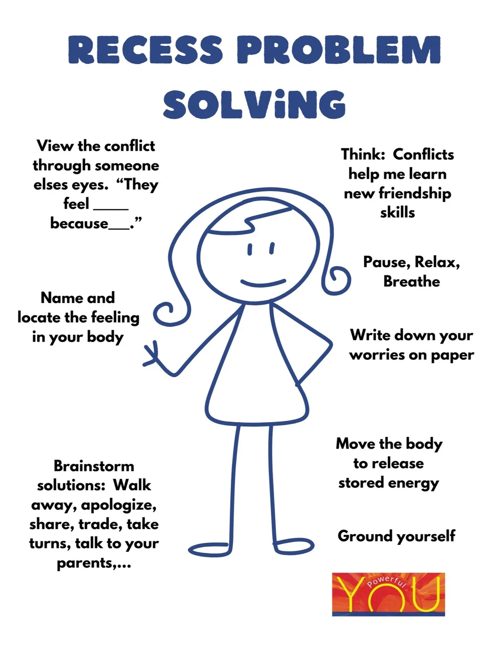 Recess Problem Solving Tools — POWERFUL YOU