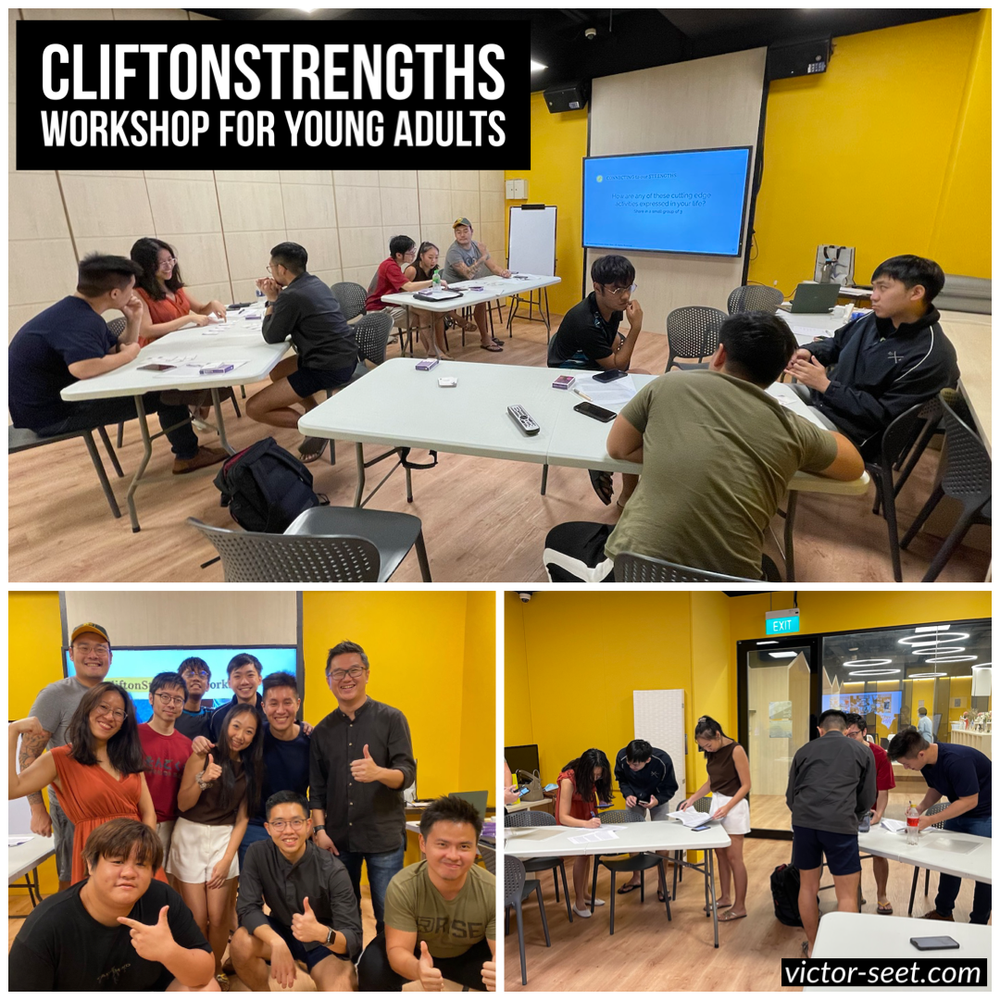 CliftonStrengths (StrengthsFinder) Workshop - Young Working Adults Singapore — Coach Vic
