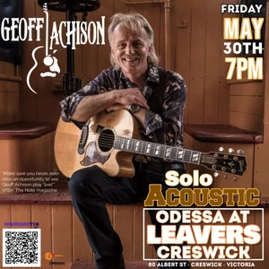 Geoff Achison at Odessa at Leavers, Creswick — Geoff Achison