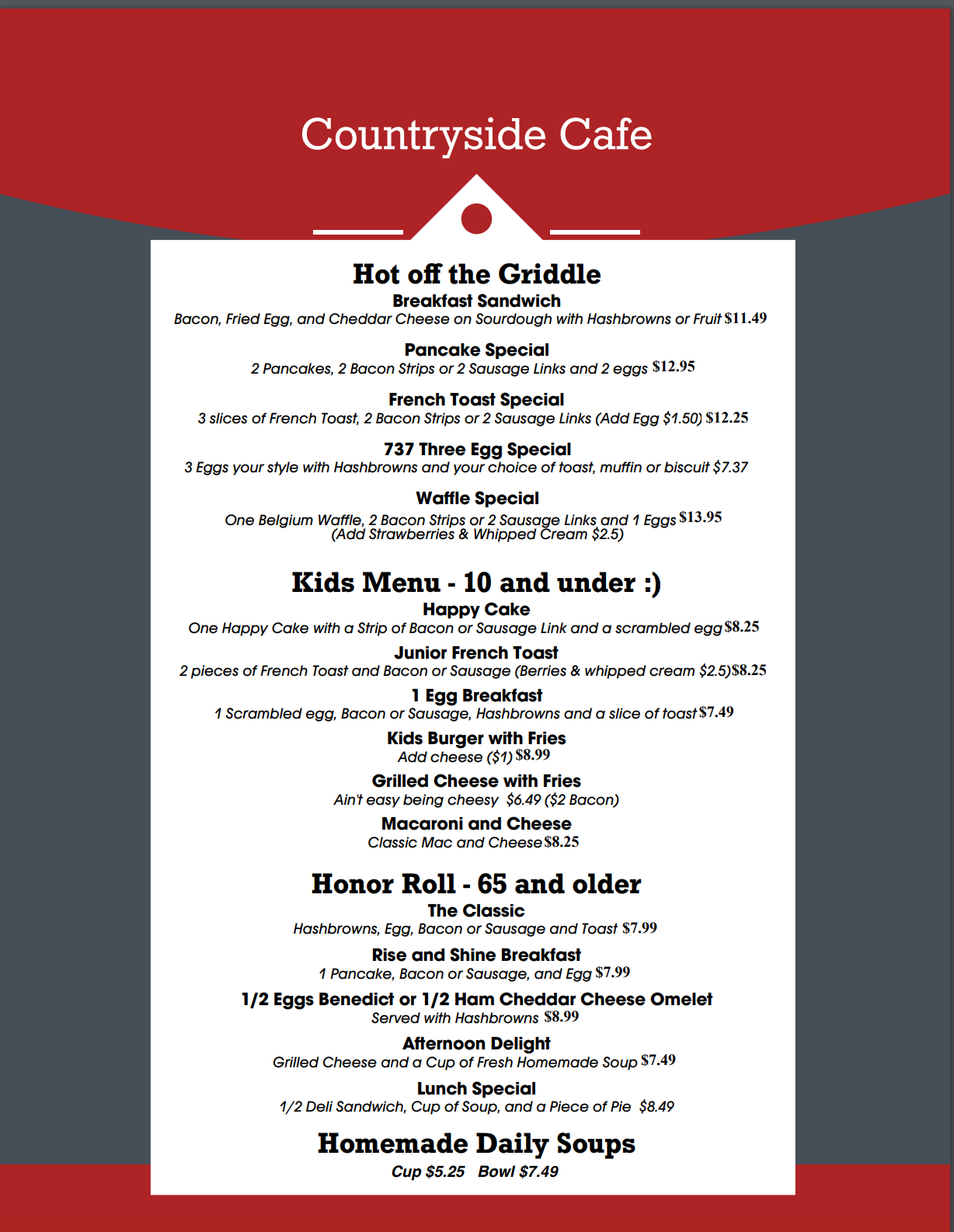 Renton Site — Countryside Cafe