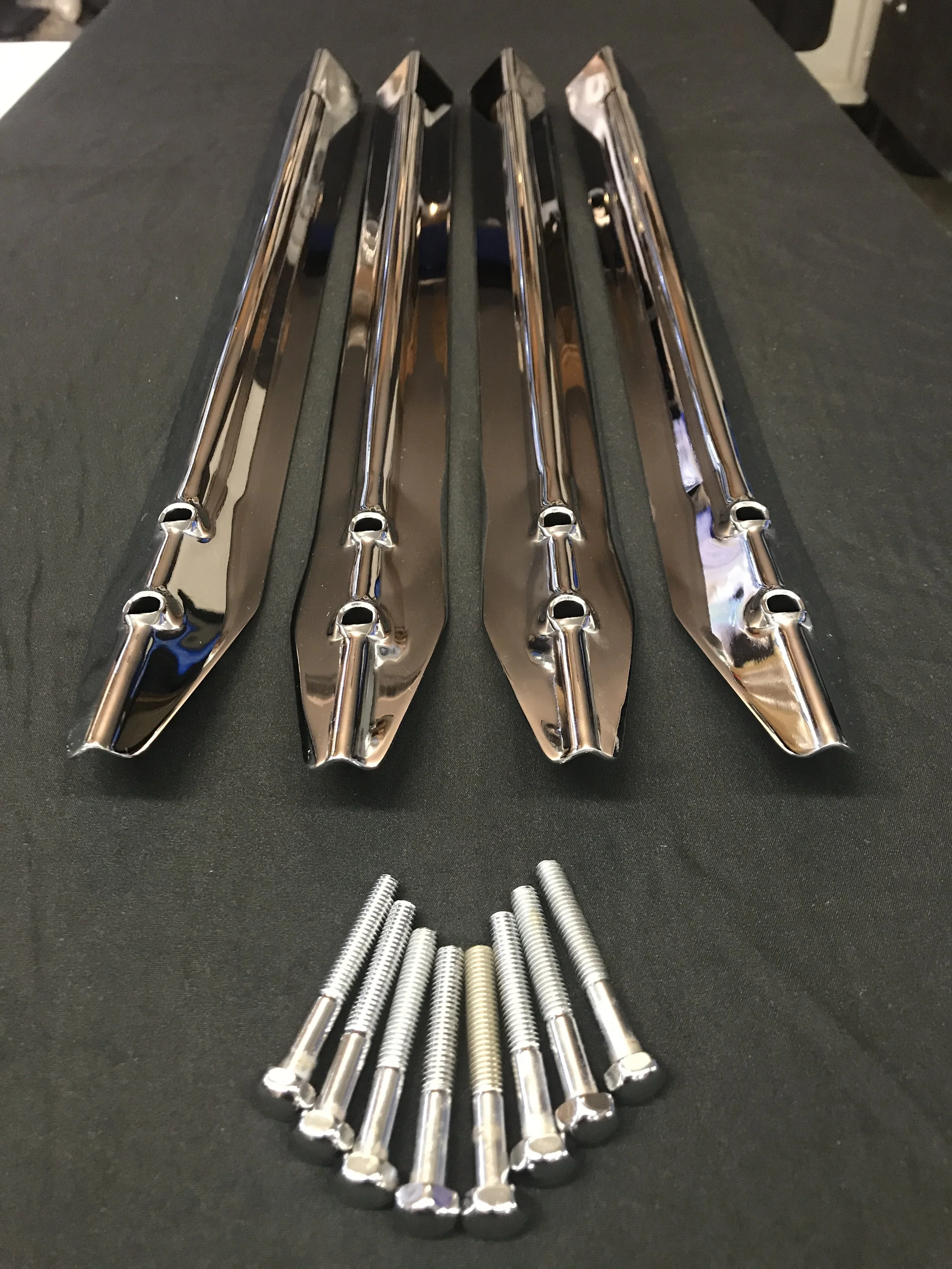 Chrome Pinball Machine Legs (4-Pack) W/Levelers & Bolts - Fits Bally ...
