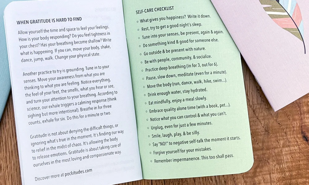 Freedom 36 page 3.5" customizable Pocket-sized guided gratitude ...