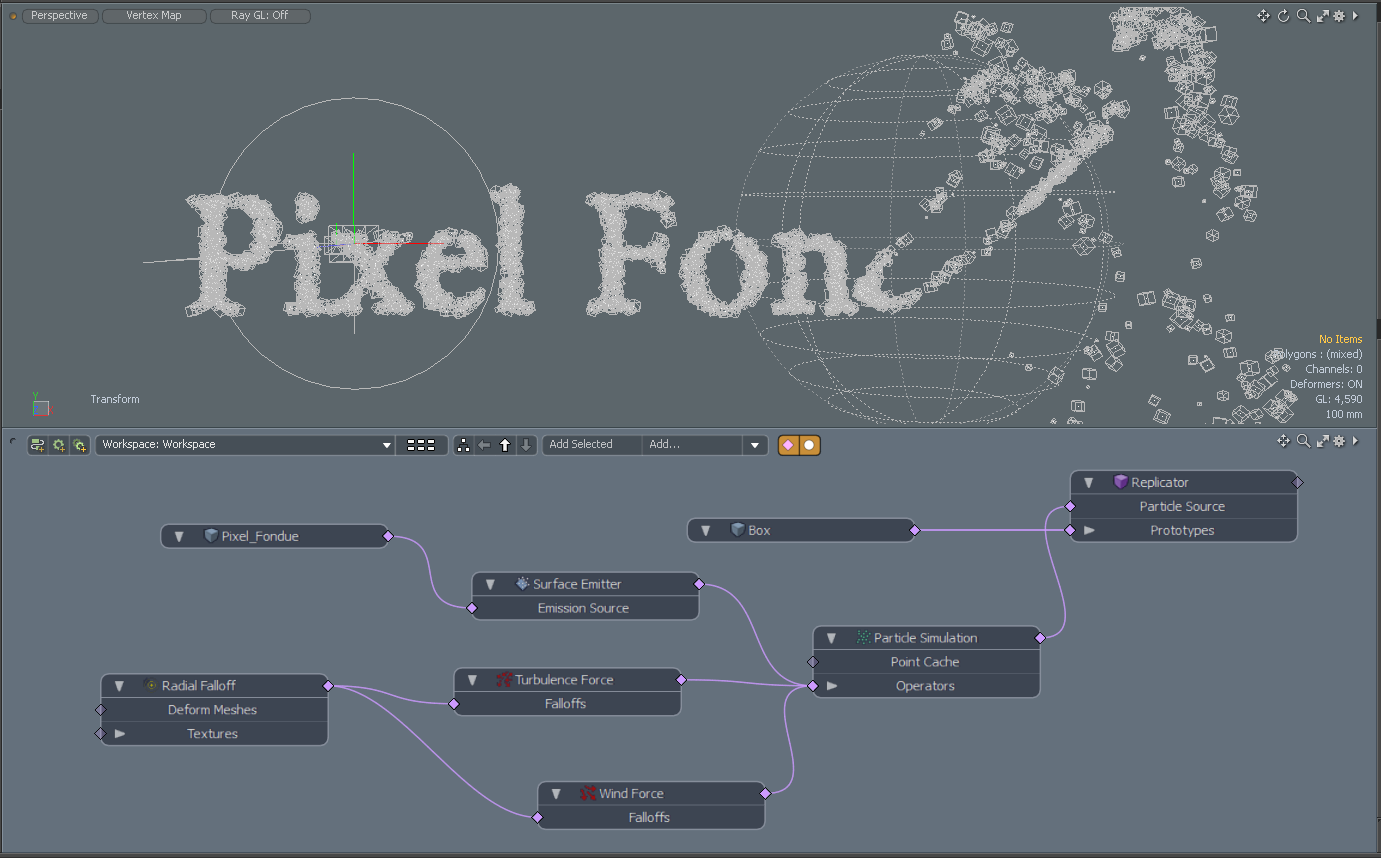 MODO | Logo Animation Rig — Pixel Fondue