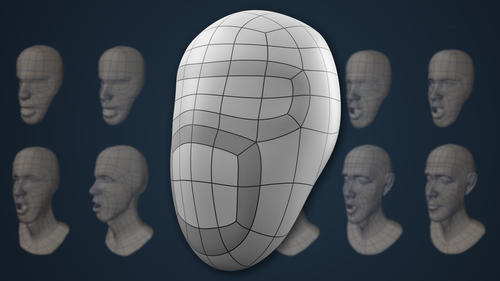 Template SubD Head Mesh — Pixel Fondue