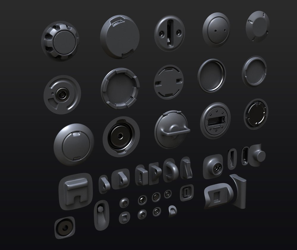 Tor Frick: Hardsurface Kitbash Set 01 — Pixel Fondue