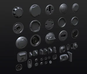 Tor Frick: Hardsurface Kitbash Set 01 — Pixel Fondue