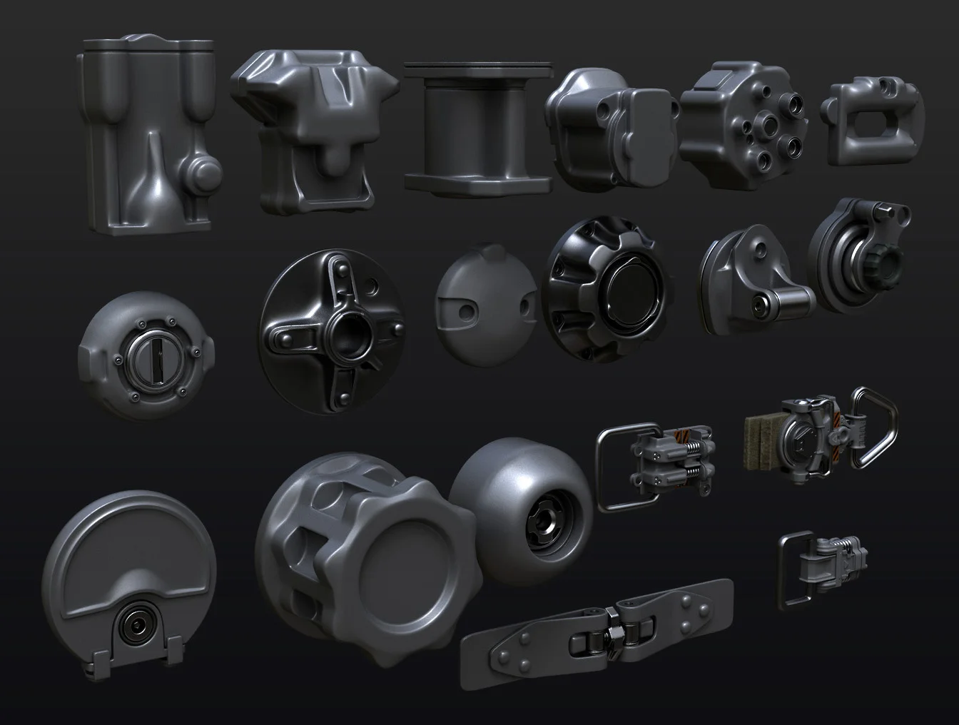 Tor Frick: Hardsurface Kitbash Set 01 — Pixel Fondue