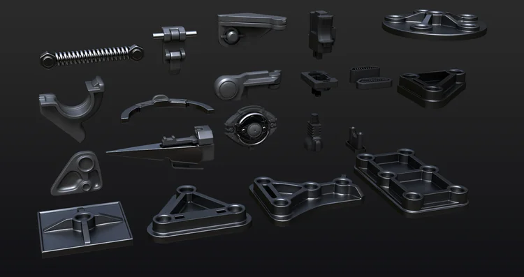 Tor Frick: Hardsurface Kitbash Set 01 — Pixel Fondue