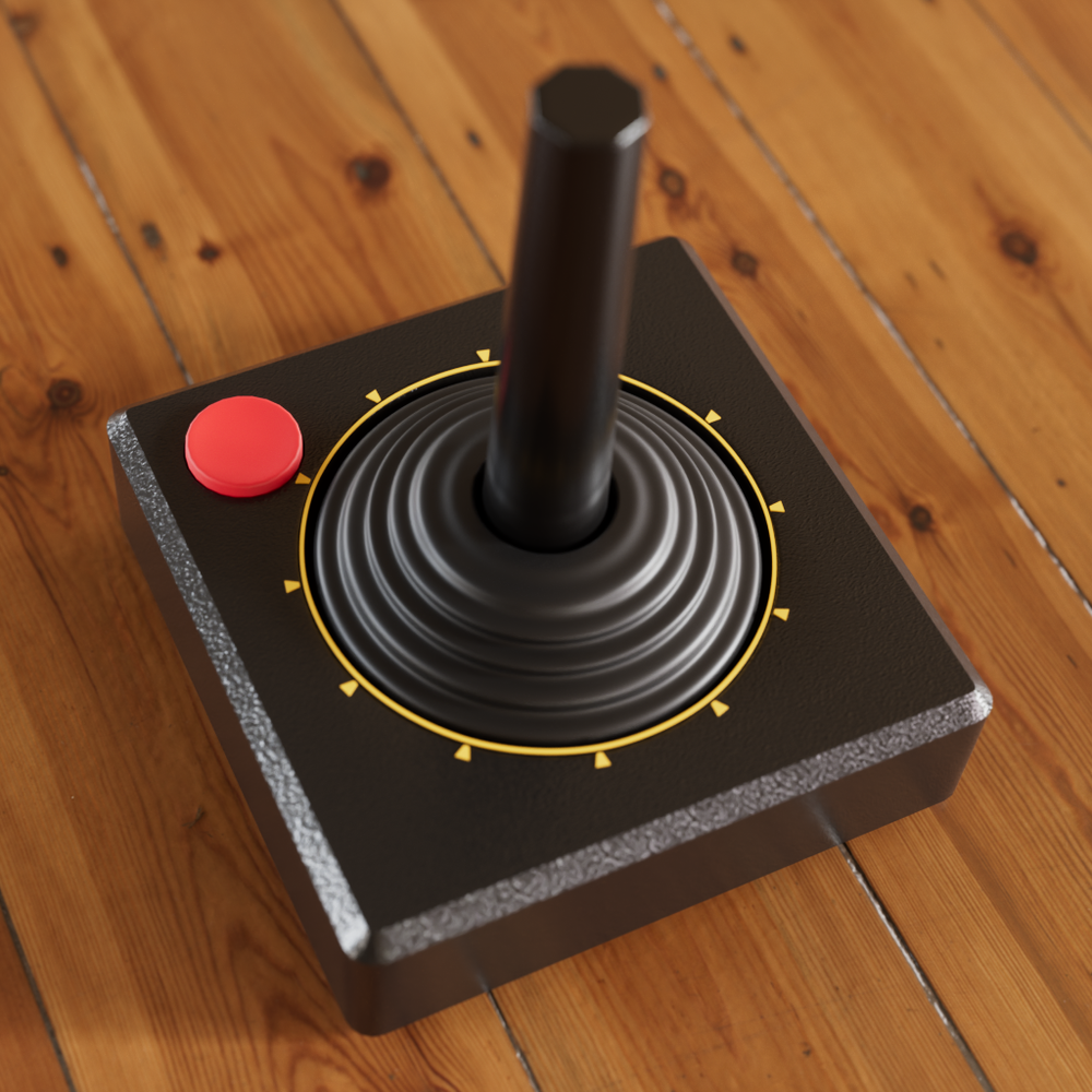 MODO | MOP Modeling an Atari joystick using the Polly Kit. — Pixel Fondue