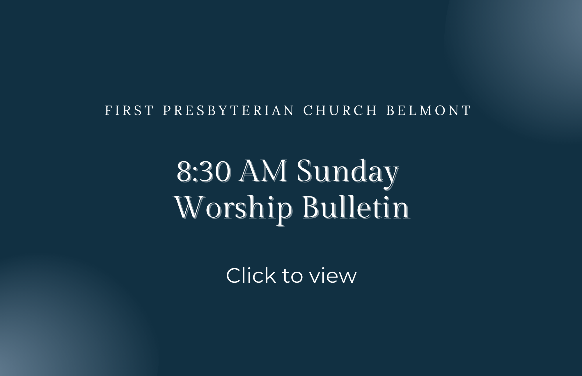 First Presbyterian Church Belmont