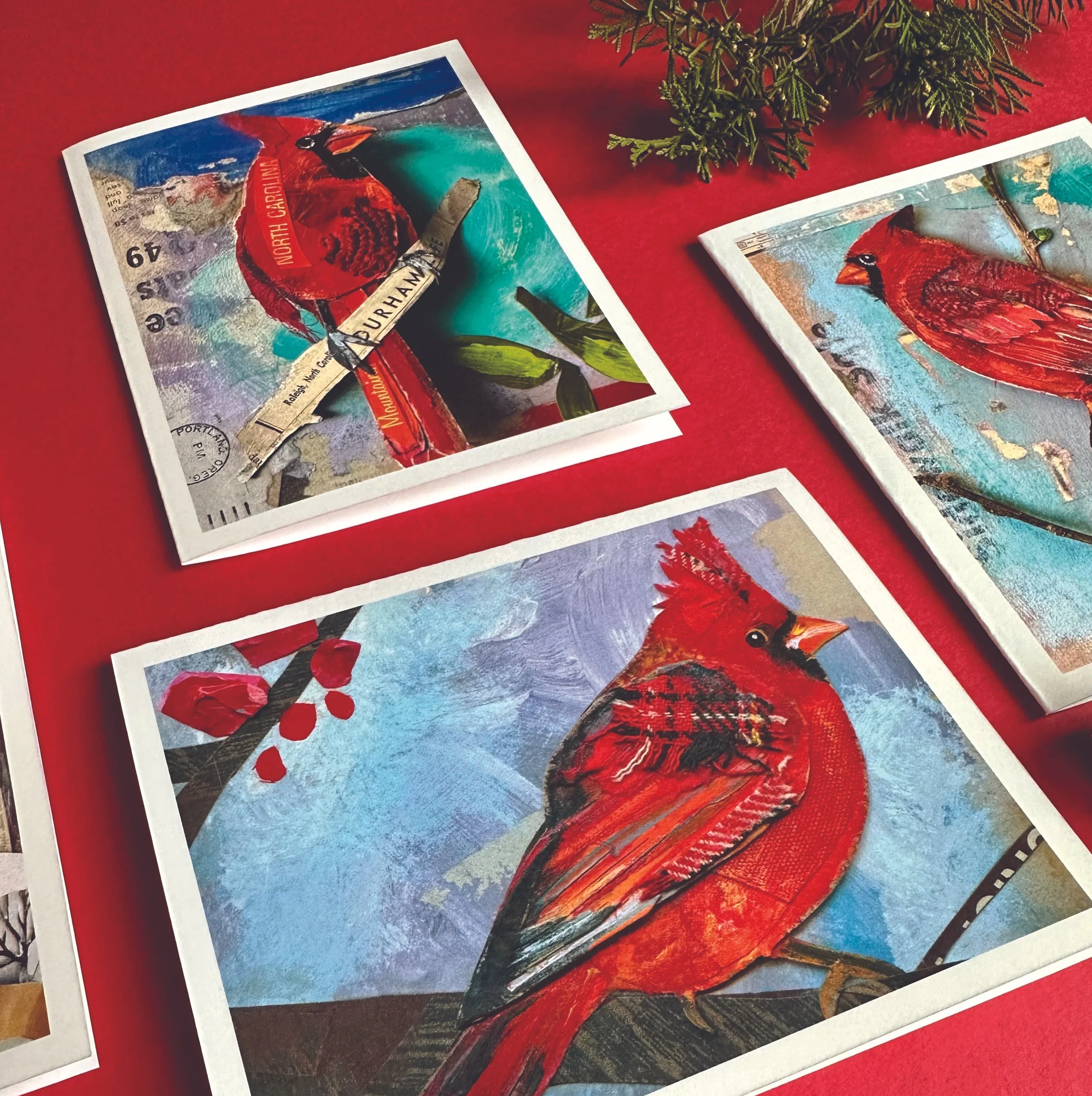 BOGO CARDINAL BIRD NOTECARD SET — Wayne Brezinka