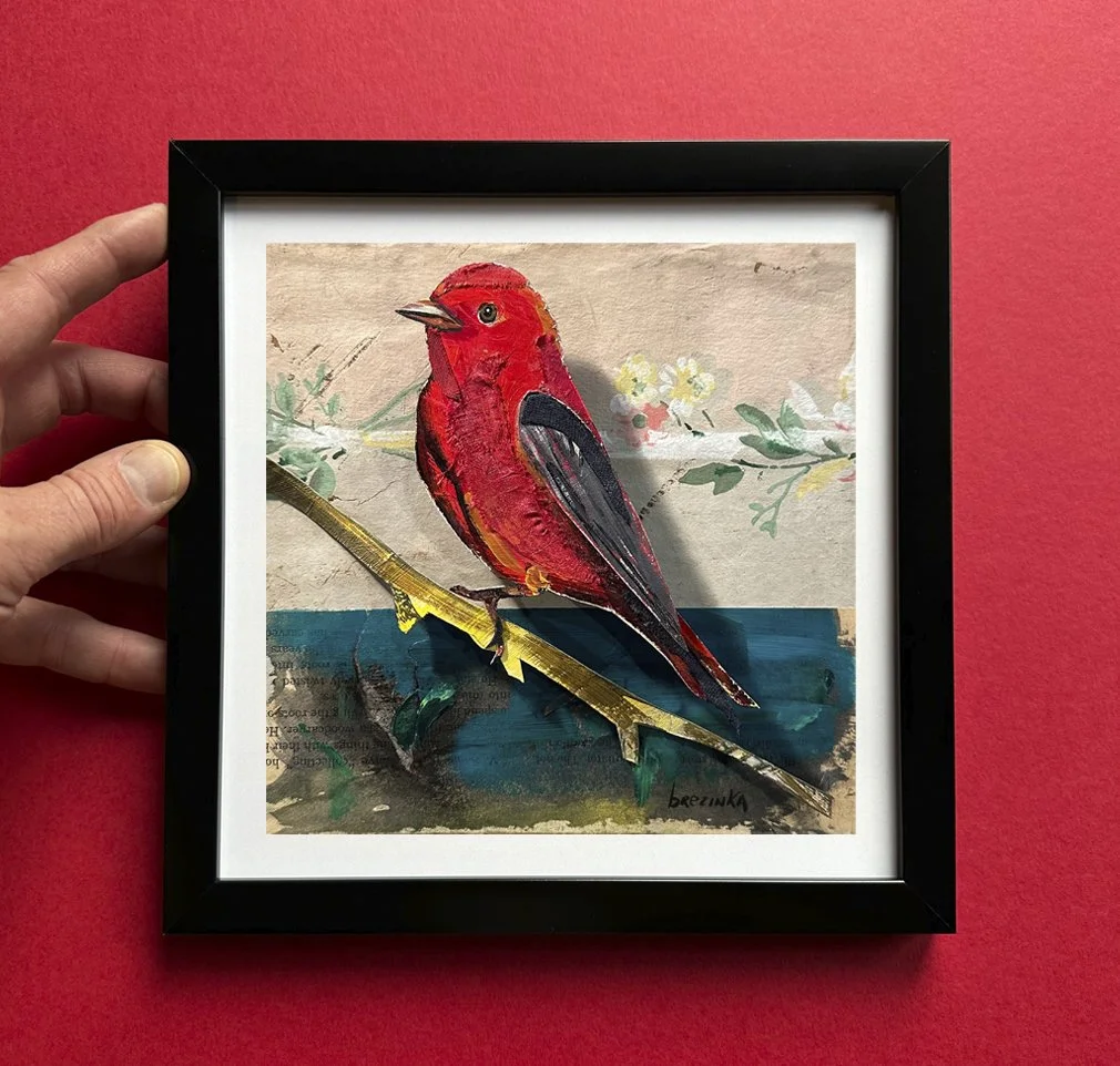 KITCHEN COUNTER TANAGER Print — Wayne Brezinka