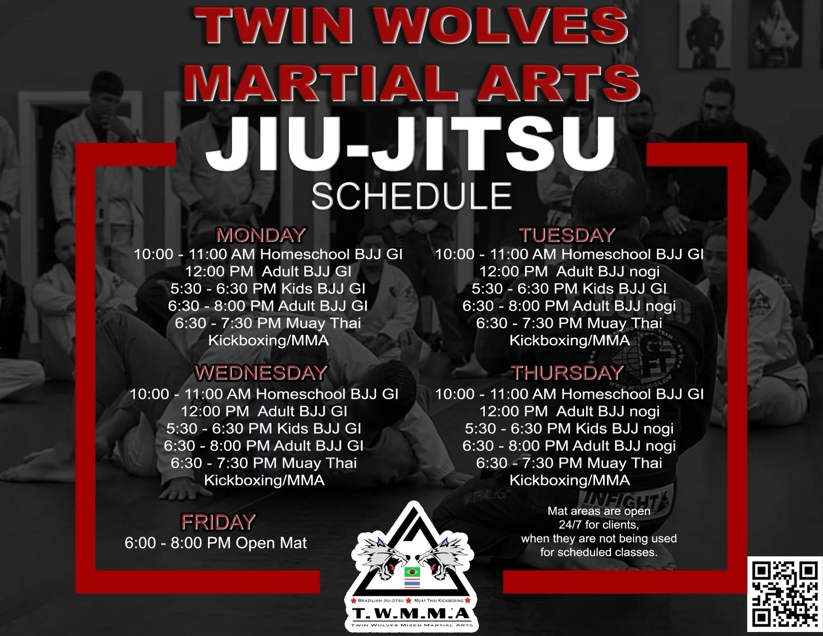 SCHEDULE — Twin Wolves MMA