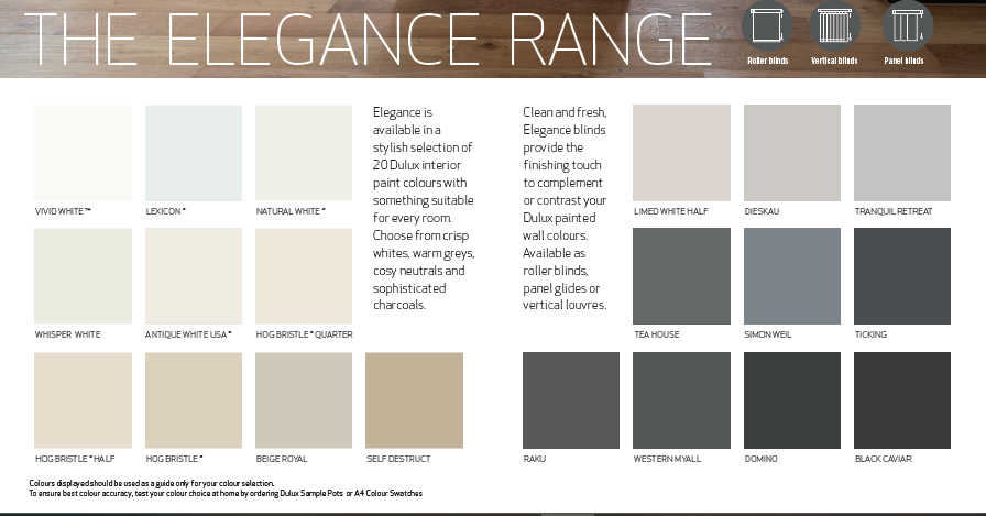 The Elegance Collection — Windoworld décor