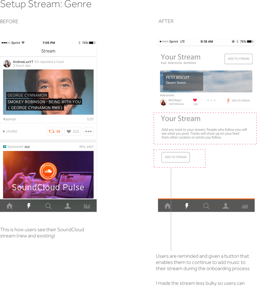 SoundCloud UX Case Study — Andrea Luxenberg