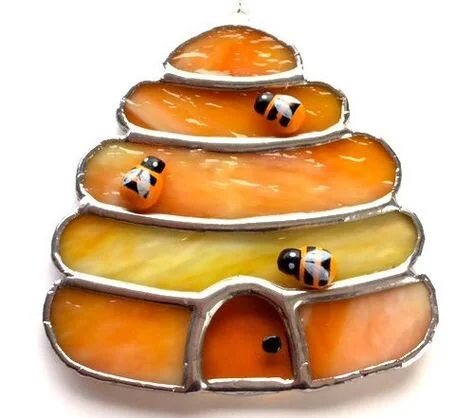 🐝 Bee & Beehive Collection - Bee, Beehive and Honeycomb Stained Glass