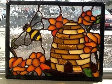 🐝 Bee & Beehive Collection - Bee, Beehive and Honeycomb Stained Glass