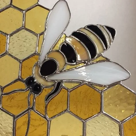 🐝 Bee & Beehive Collection - Bee, Beehive and Honeycomb Stained Glass