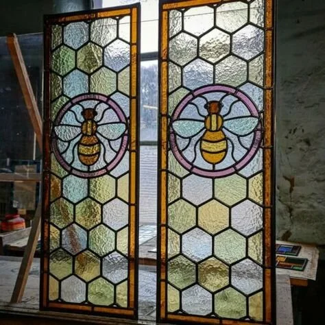 🐝 Bee & Beehive Collection - Bee, Beehive and Honeycomb Stained Glass