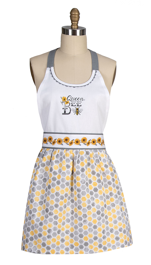 Beehive Kitchen Decor Aprons Honeybee Queen Bee Towels Oven Mitt Table Placemat Cookie Cutter USA