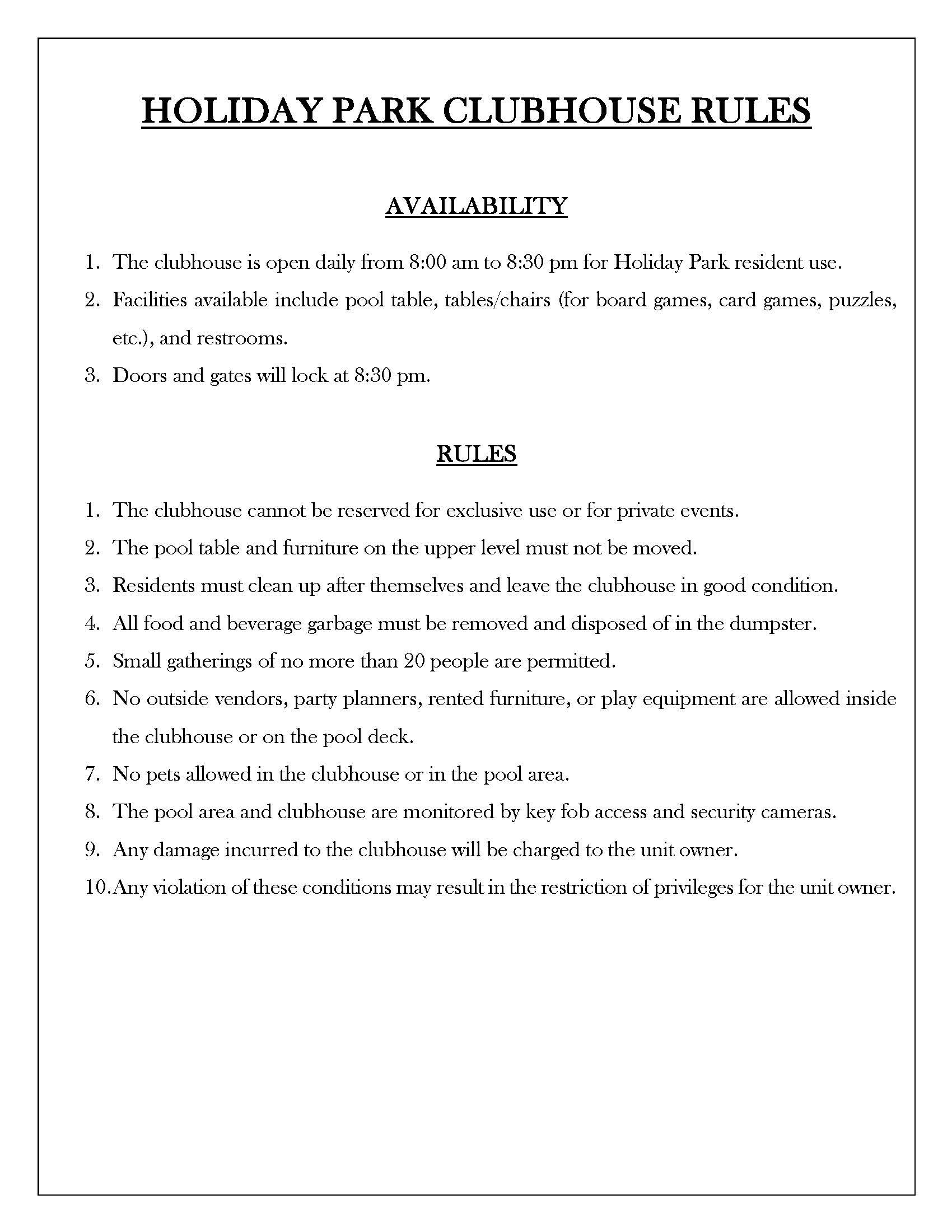 Holiday Park Condominium Association