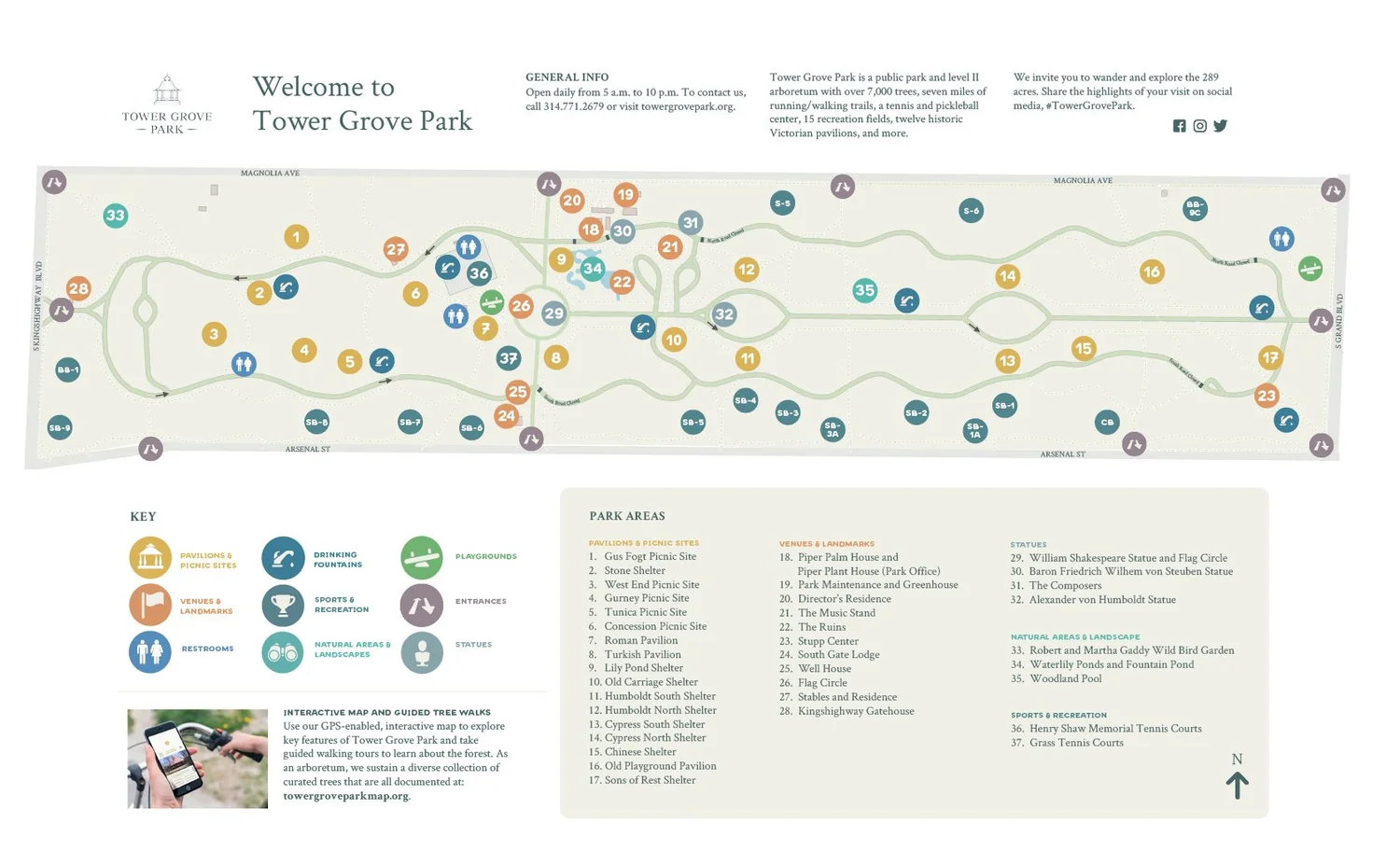 Park Map — Tower Grove Park