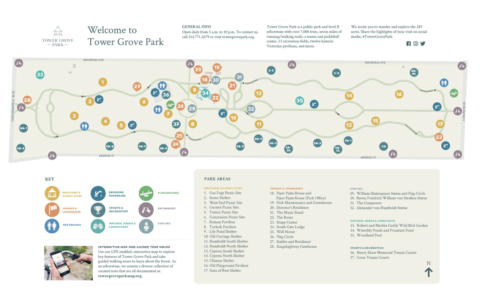 Park Map — Tower Grove Park