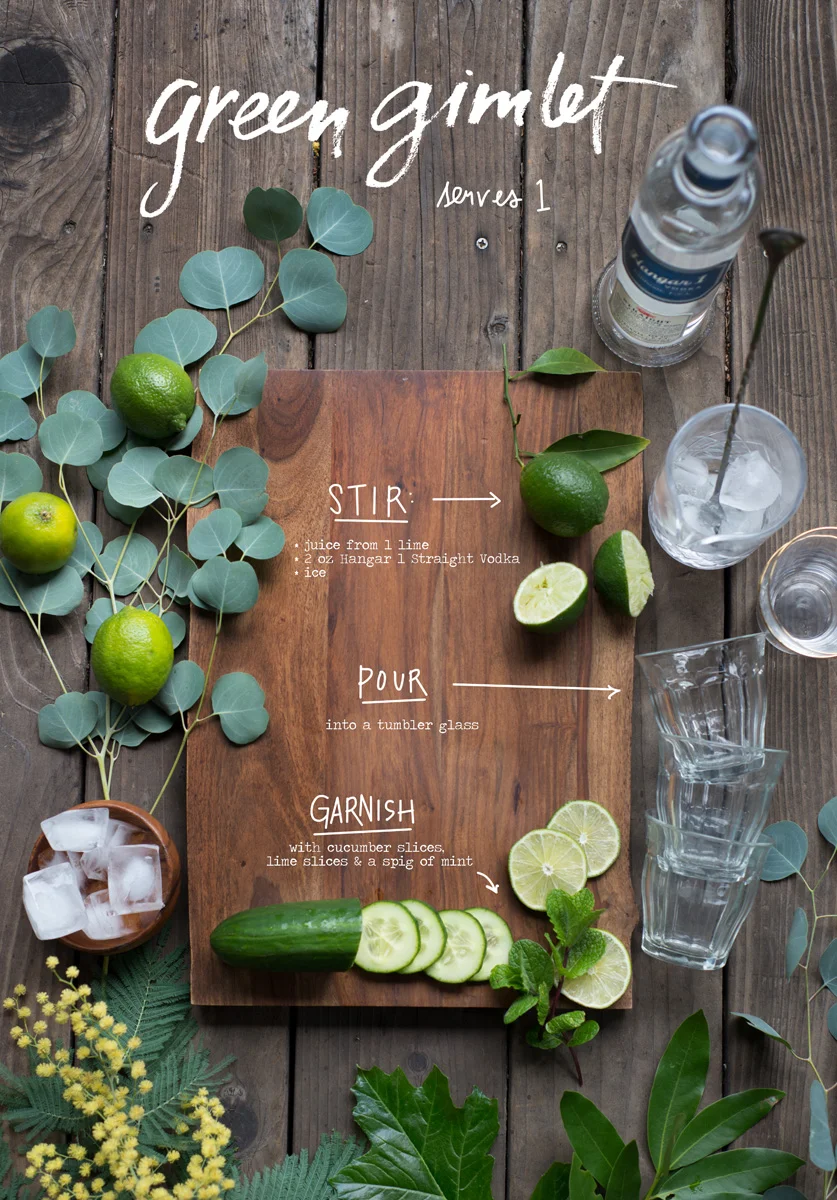 Green Gimlet Cocktail for St. Patrick's Day — The Forest Feast