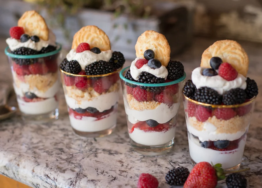 Red, White and Blue Berry Parfaits — The Forest Feast