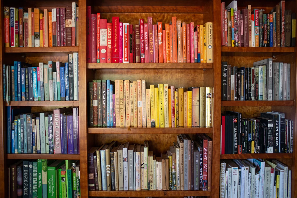 Color-Coded Bookshelf and My Favorite Spring Dress! — The Forest Feast