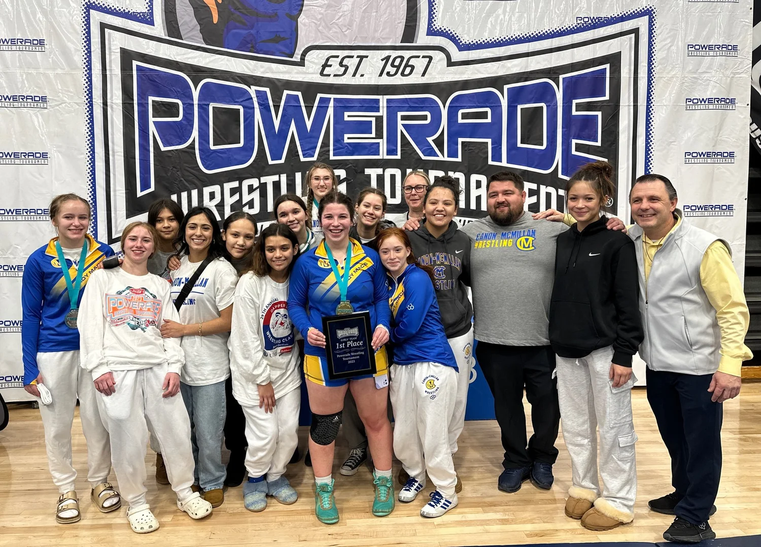 CM Girls win Powerade — Canon-McMillan High School Wrestling