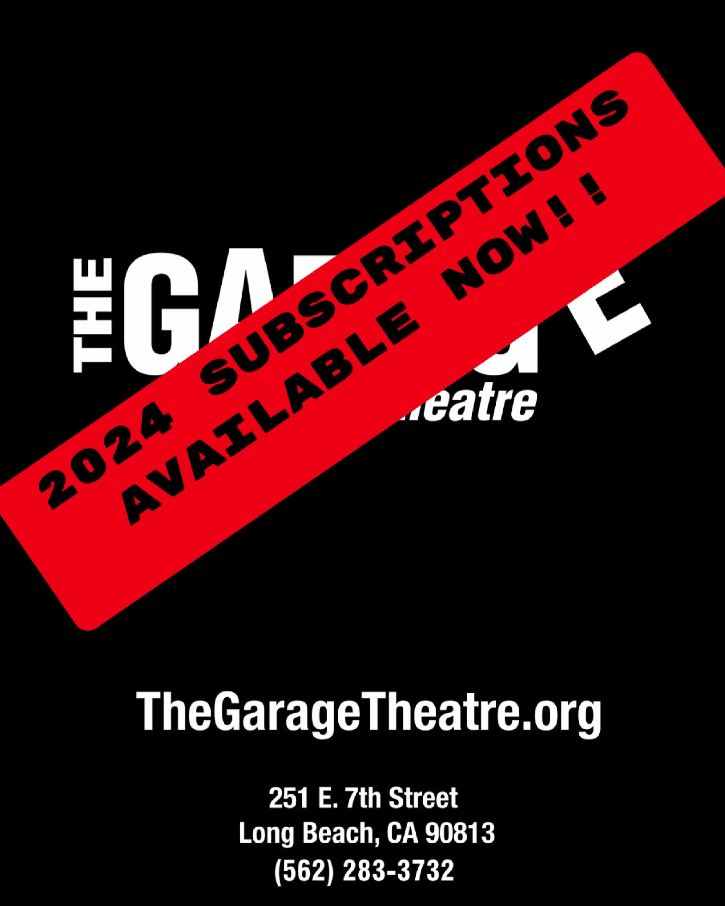 On Stage Now — The Garage Theatre