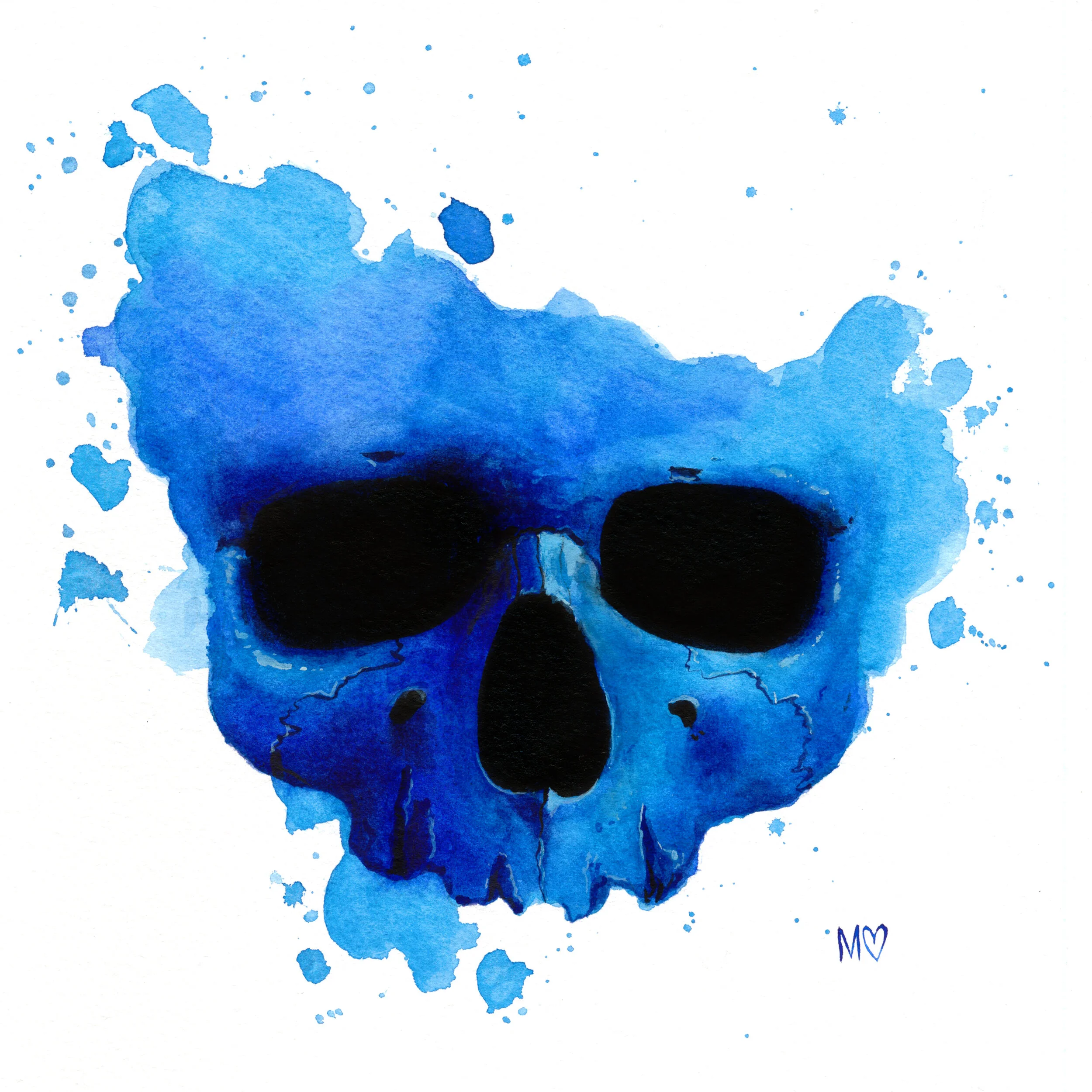 Cool Pictures Of Blue Skulls