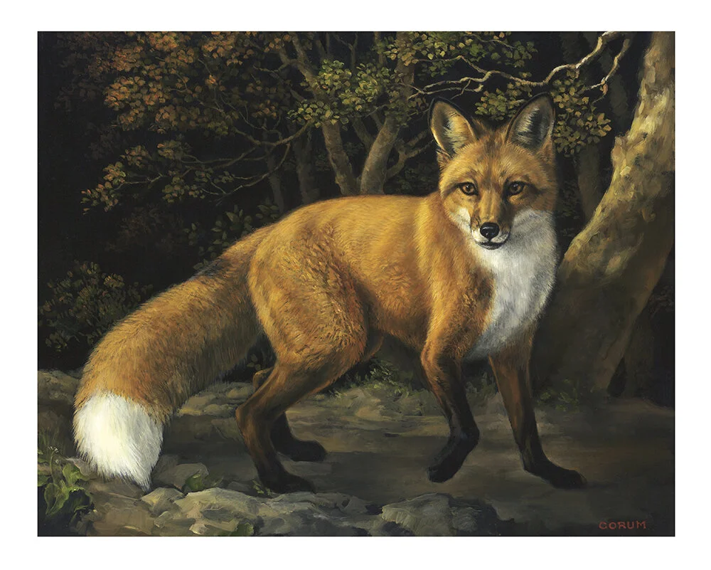 Red Fox Painting