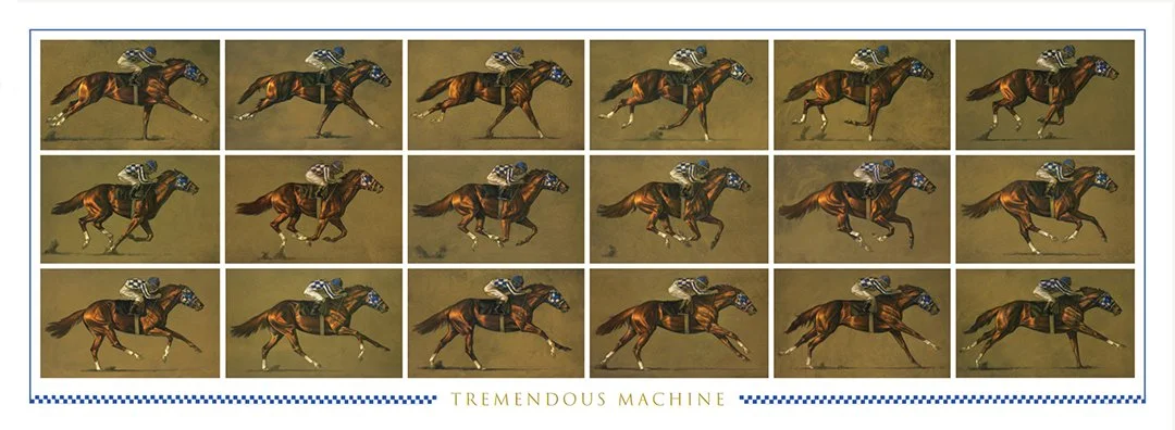 Tremendous Machine (Secretariat's Stride) print with QR code to ...