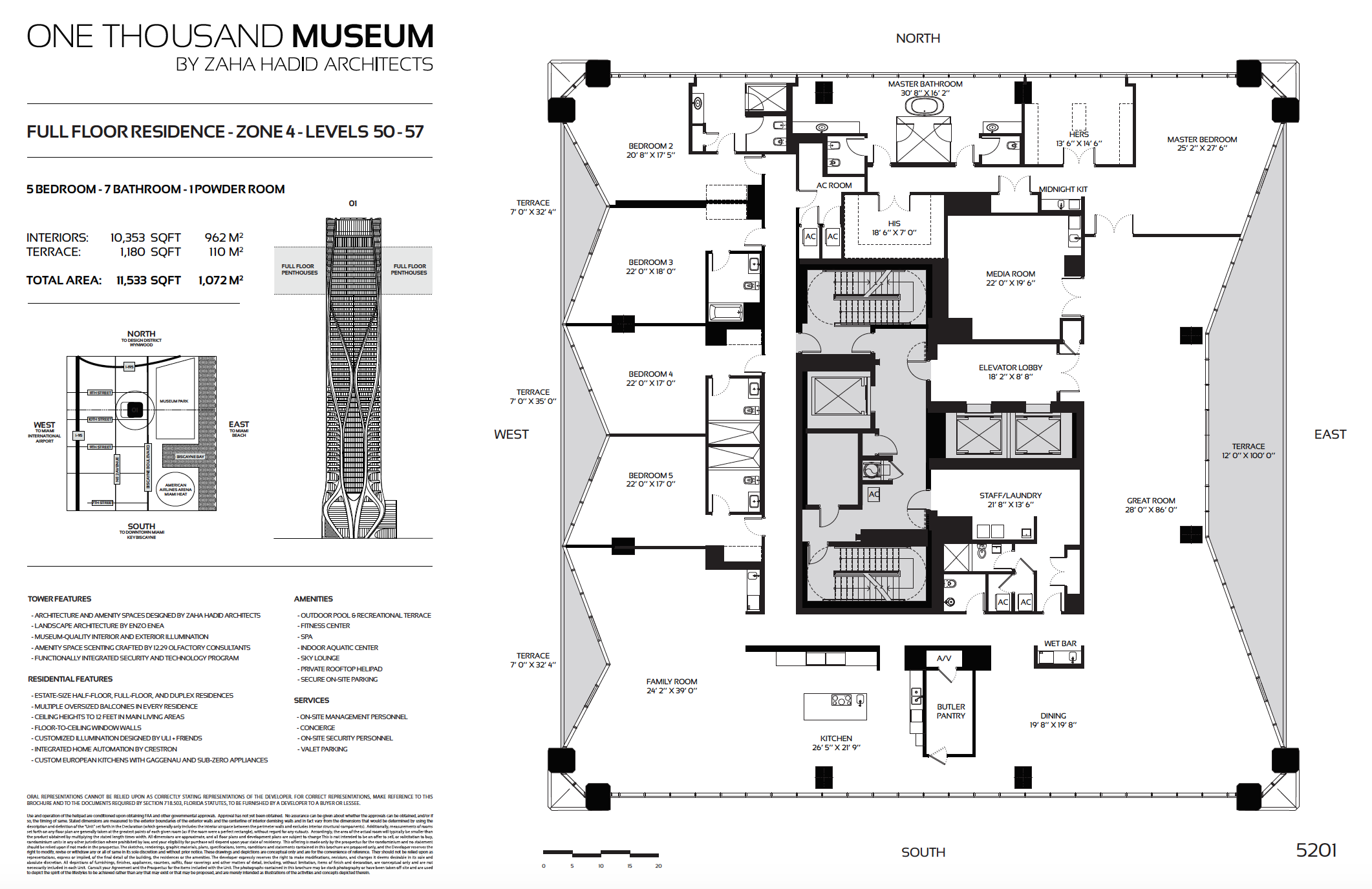 Tour The Full-Floor Residence Located on the 52nd Floor of Zaha Hadid's ...