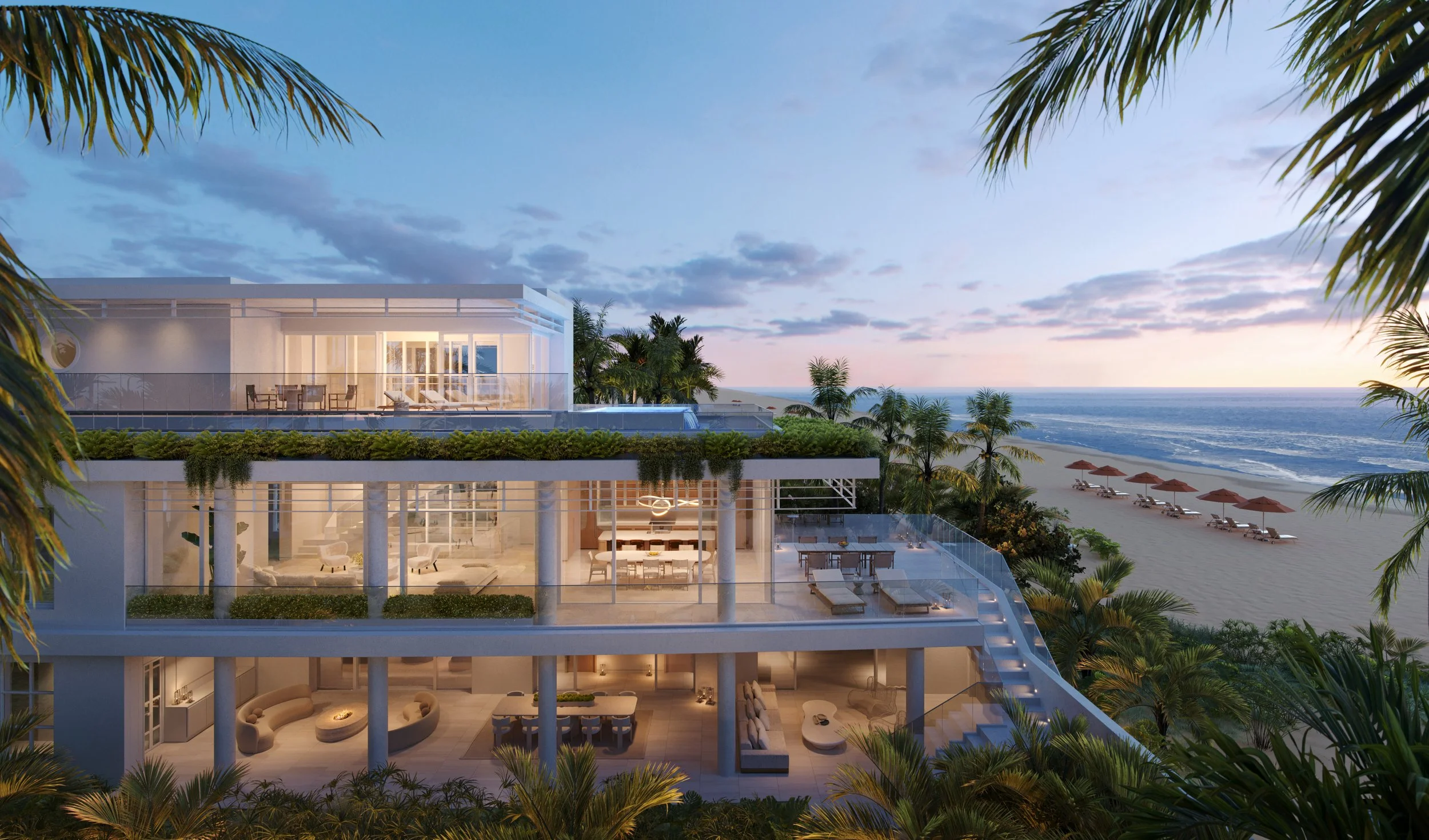 Oceanfront Beach House In Florida Sea Salt 5 Bedroom Oceanfront Pool