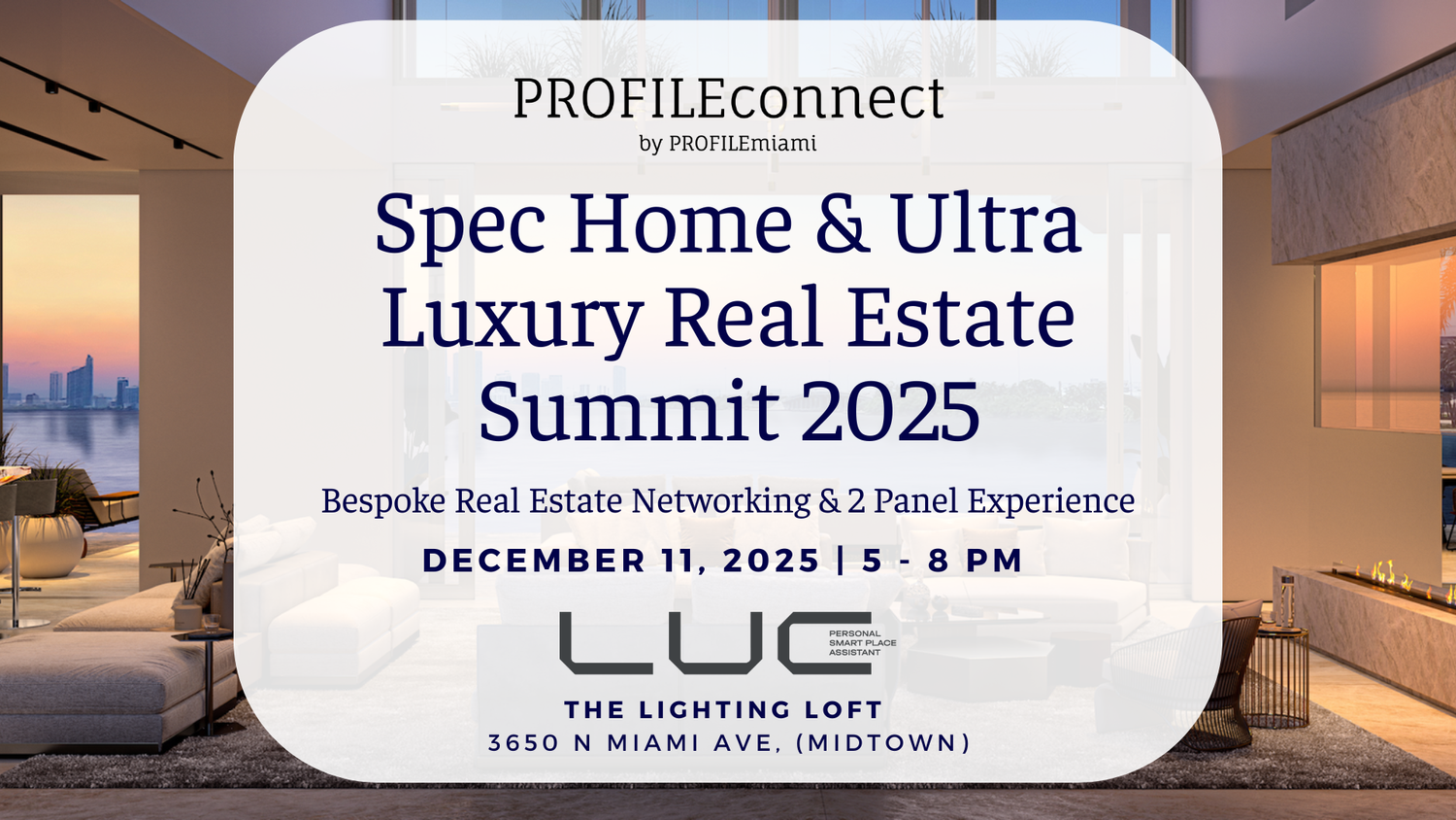 Event December 11: PROFILEmiami Spec Homes & Ultra Luxury Real Estate ...