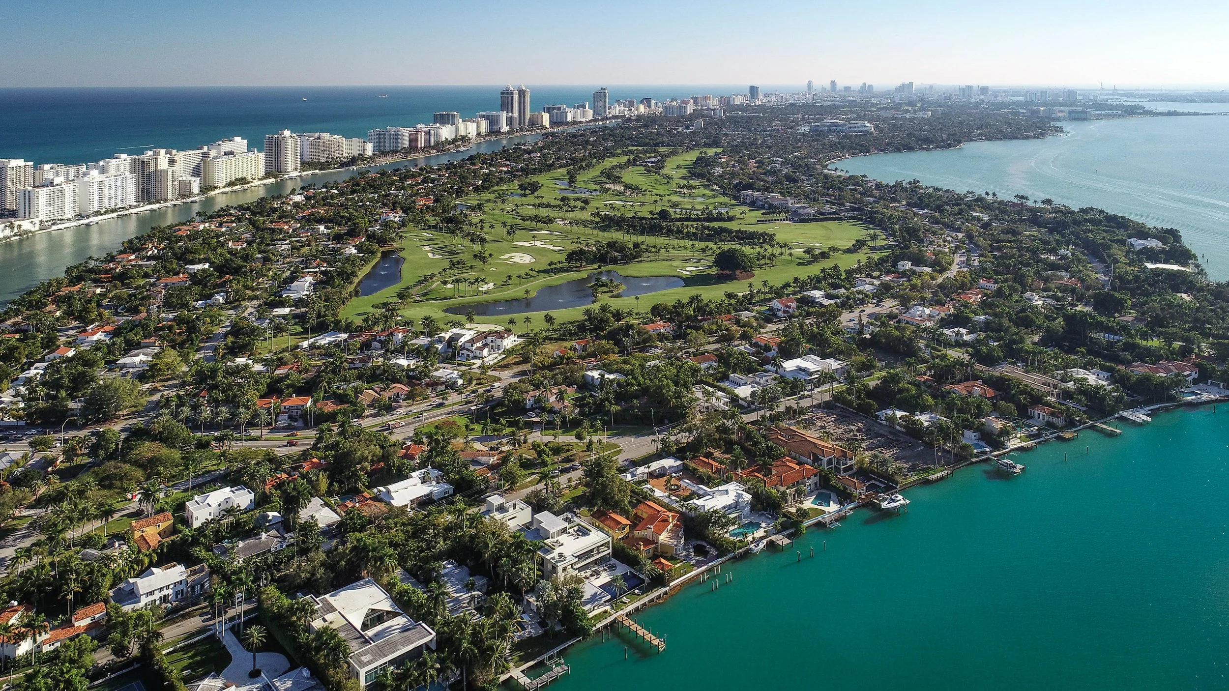 Pair of Neighboring Estates On Miami Beach's Iconic North Bay Road ...