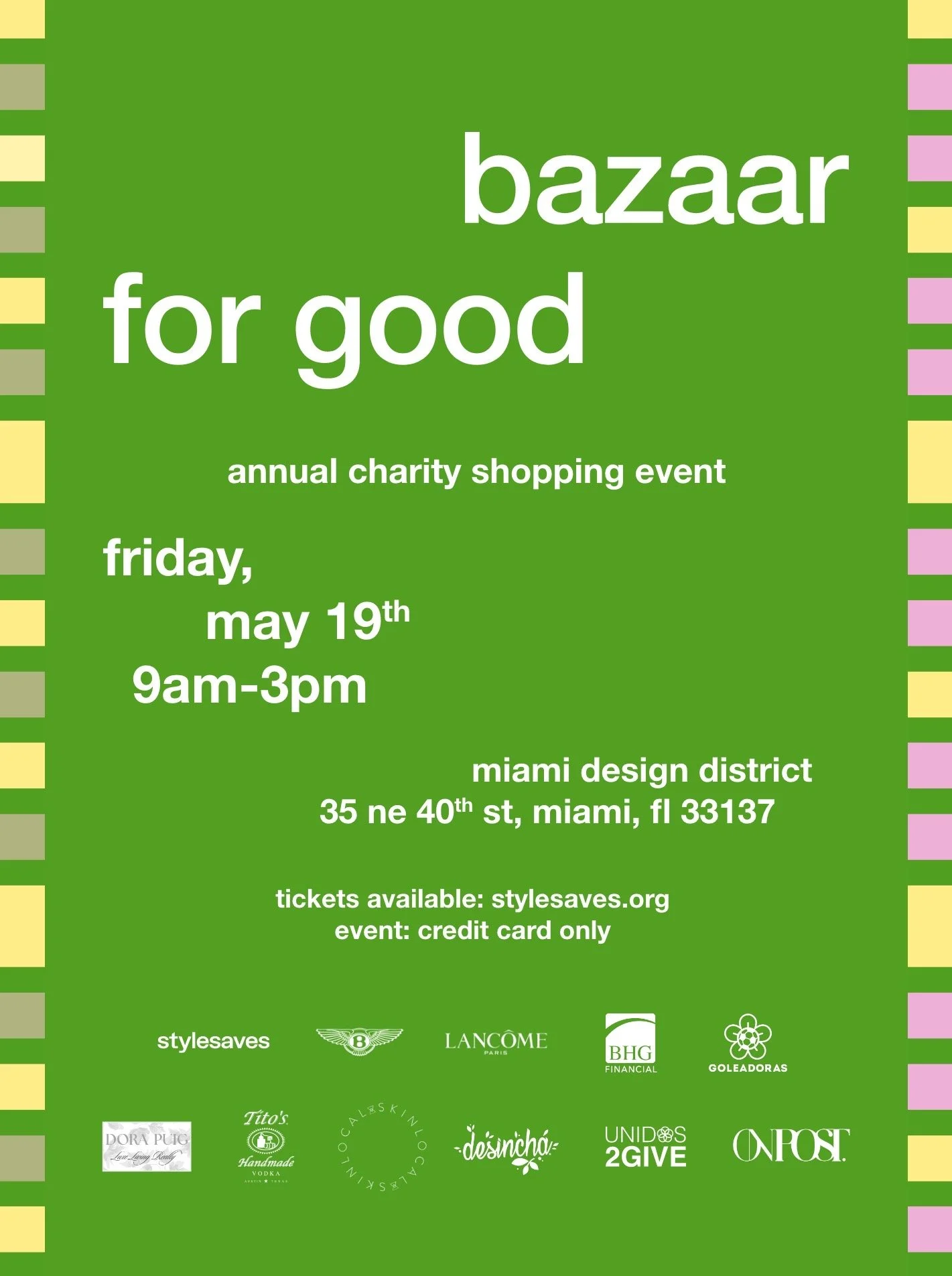 BAZAAR FOR GOOD ANNUAL LUXURY SHOPPING EVENT RETURNS AT MIAMI DESIGN ...
