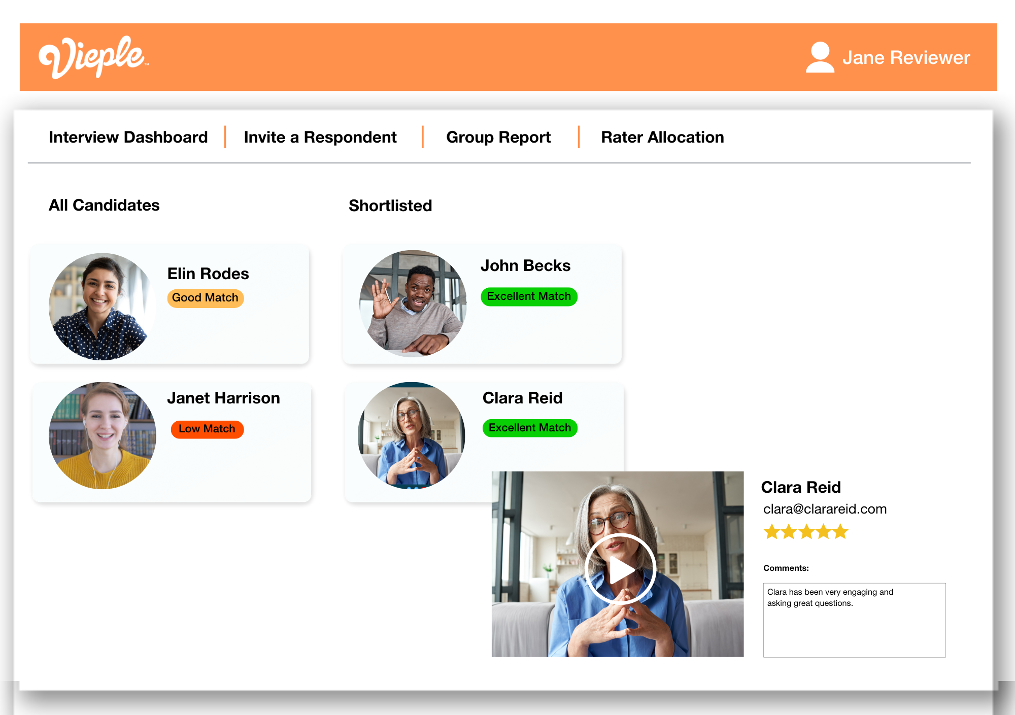 Vieple | Video Interviewing Platform