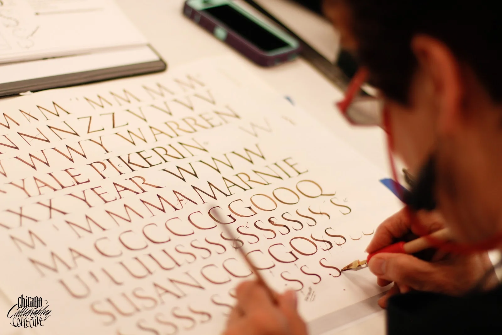 Photos of Past Workshops 2018 — Chicago Calligraphy Collective