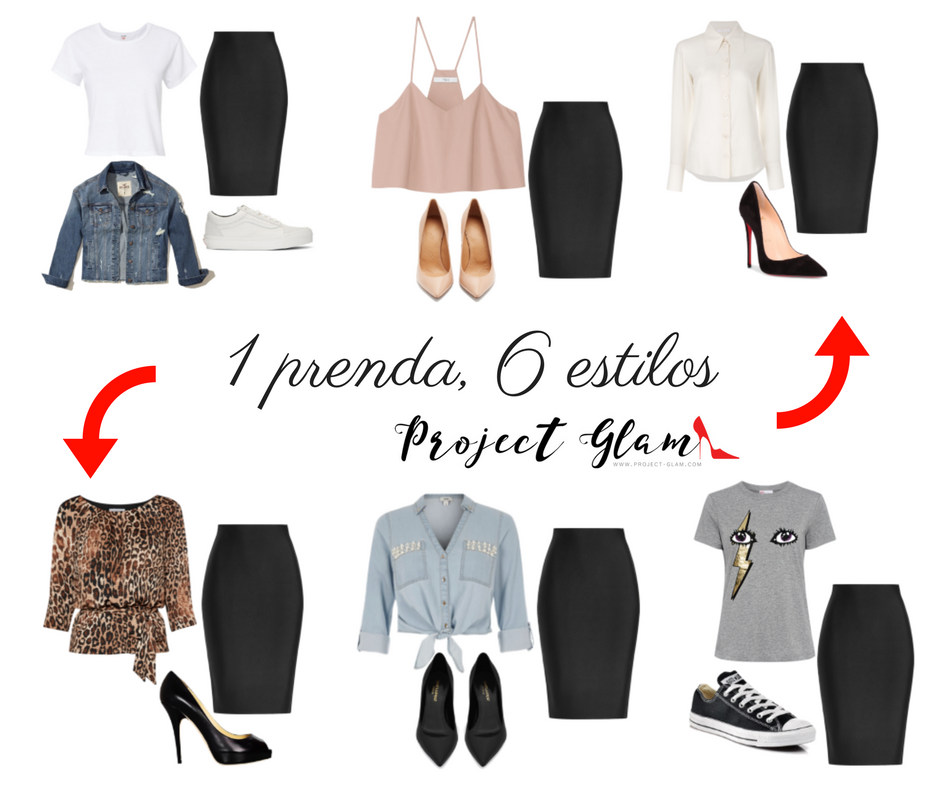 1 prenda, 6 estilos: faldas tipo lápiz — Project Glam