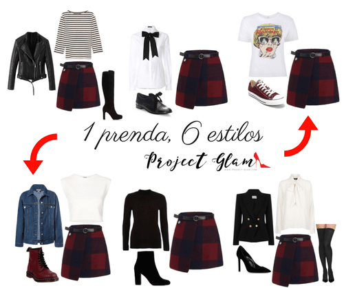 1 prenda, 6 estilos: falda de cuadros — Project Glam