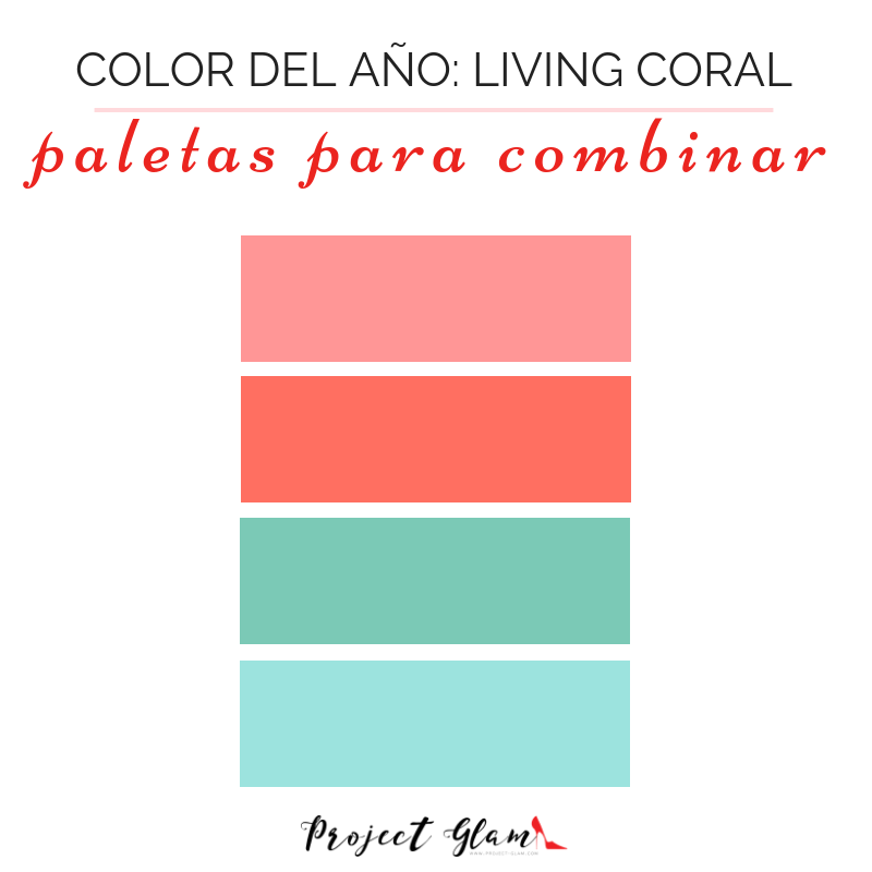 Living Coral: paleta de tonos para combinar el color de 2019 — Project Glam